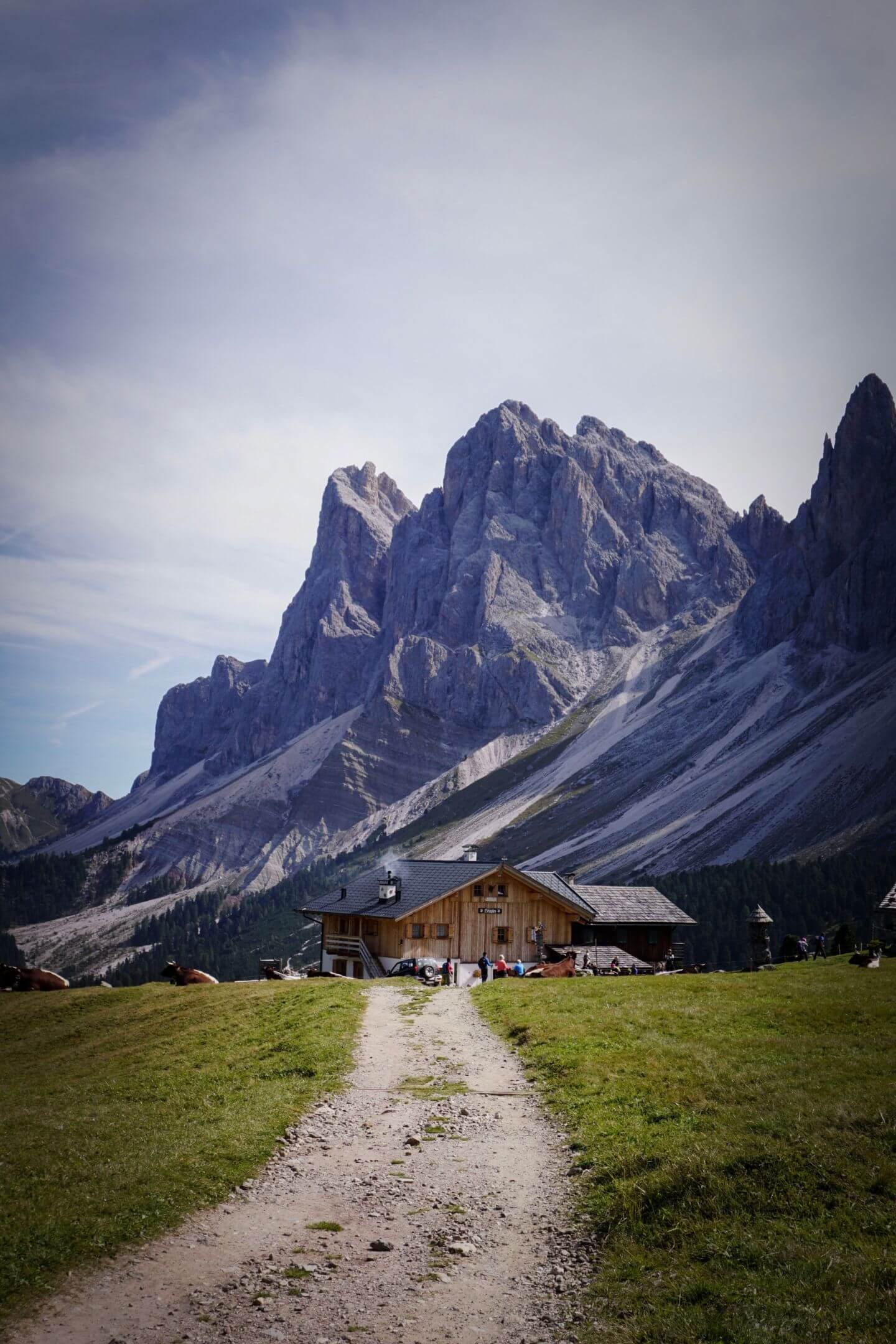 Hiking from Resciesa to Rifugio Brogles and Seceda in the Dolomites